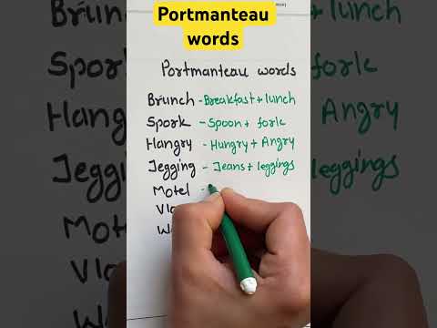 Portmanteau words/blend of 2 word with meanings #shortbreak #blendwords #portmanteauwords #english