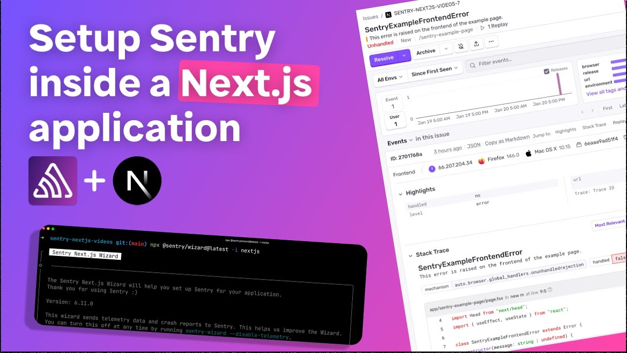 Setup Sentry in Next.js | Debugging Next.js Applications with Sentry