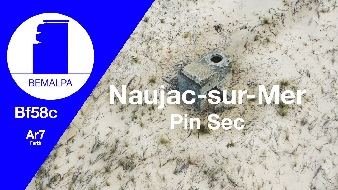 Blockhaus Naujac-sur-Mer plage du Pin Sec Mur Atlantique Gironde
