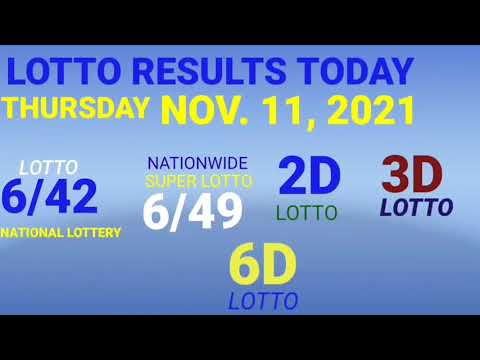 9PM LOTTO DRAW RESULT NOVEMBER 11, 2021 (THURSDAY) PCSO TODAY