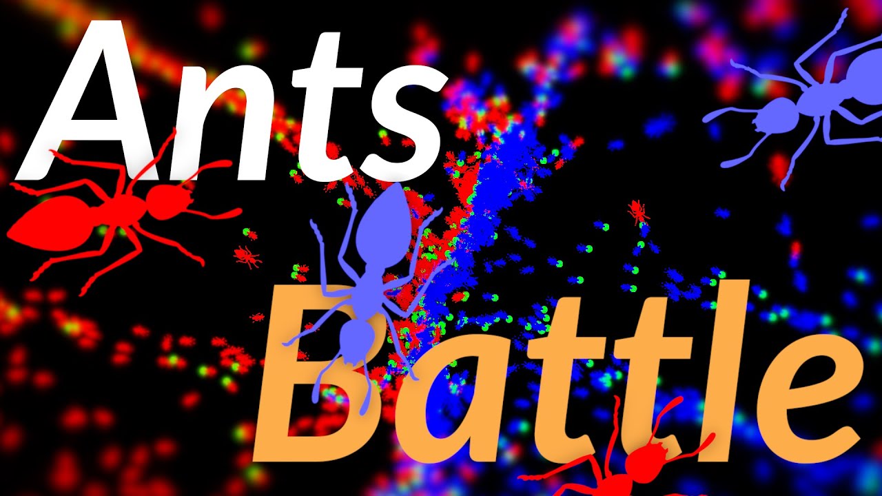 C++ Ants Simulation 5, Ants Fight
