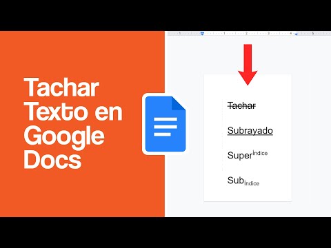 Como tachar texto en Google Docs