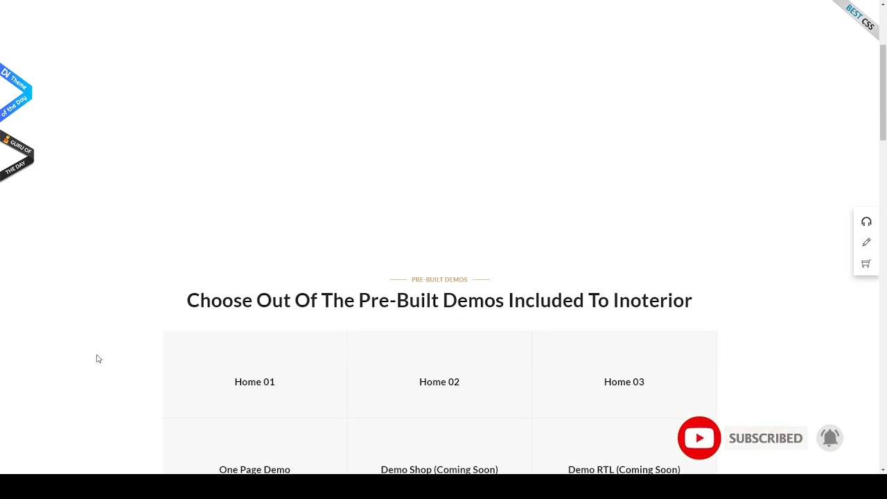 Inoterior - Architecture and Interior Designer WordPress Theme construction interior Build Website