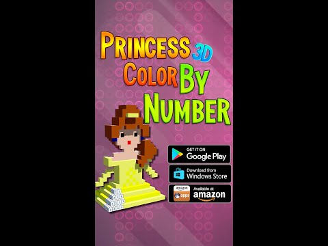 Princess 3D Color by Number - Free Game