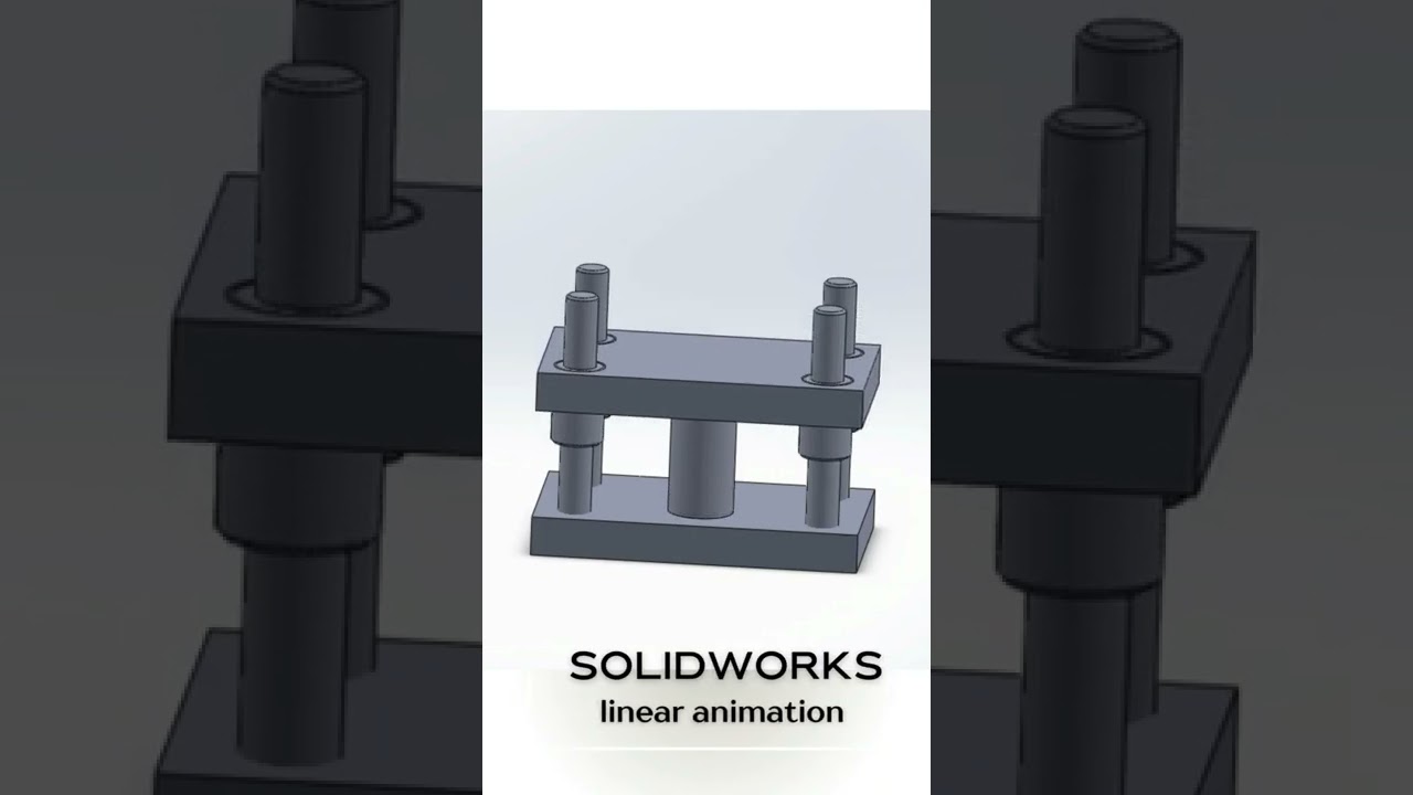 Solidworks press tool assembly design linear animation