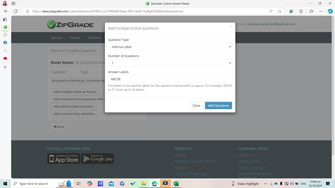 HOW TO CREATE ANSWER SHEETS IN ZIPGRADE