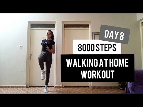 8000 steps in 50 minutes | day 8 | at home walking workout