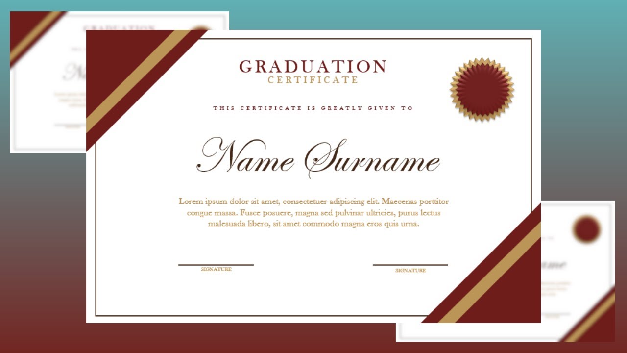 CREATE Your GRADUATION Certificate in 2024!