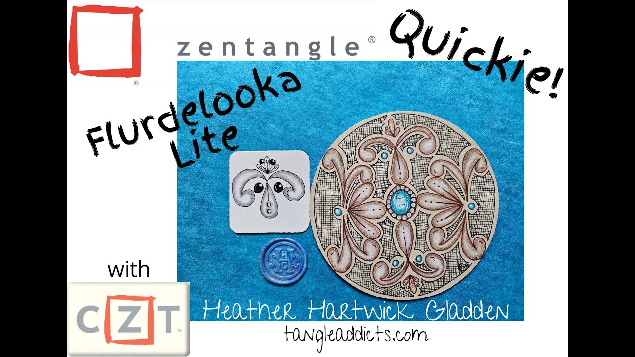 Flurdelooka Lite | Zentangle® Quickie