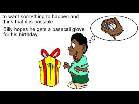 hope meaning | Vocabulary for Kids | Children's Dictionary | Learn English Vocabulary