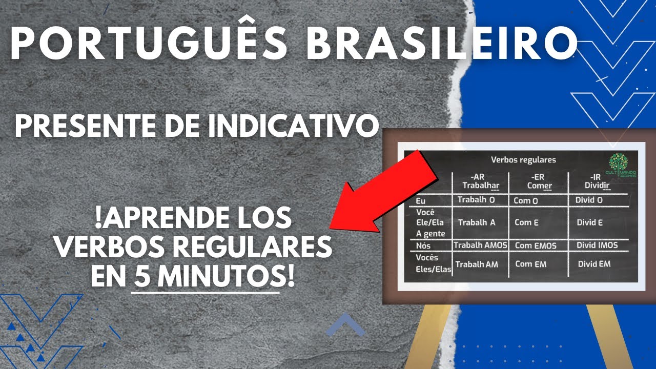 Portugués: Verbos regulares e irregulares en presente