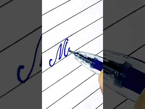 writing a name "Misty" in cursive🖋 #shorts
