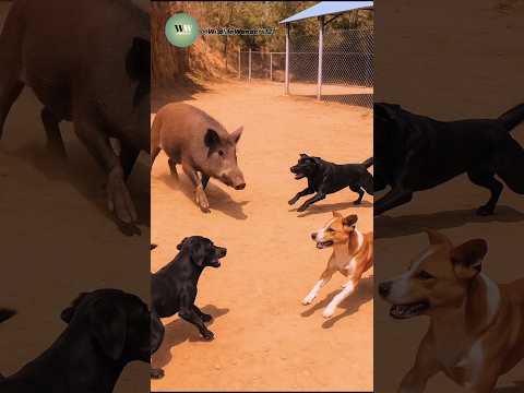 3 Brave Dogs Take On a Wild Boar – You Won’t Believe What Happens!
