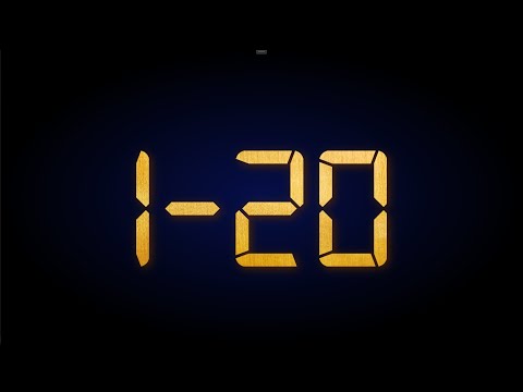 Random Number Generator 1-20 | Gold numbers set digital metal