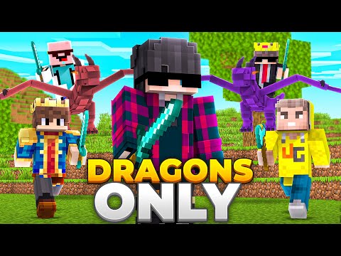 I Joined a 'DRAGONS ONLY' Minecraft Server!