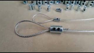 Steel Wire Rope Loop Clamps | Zinc Plated | GS Products