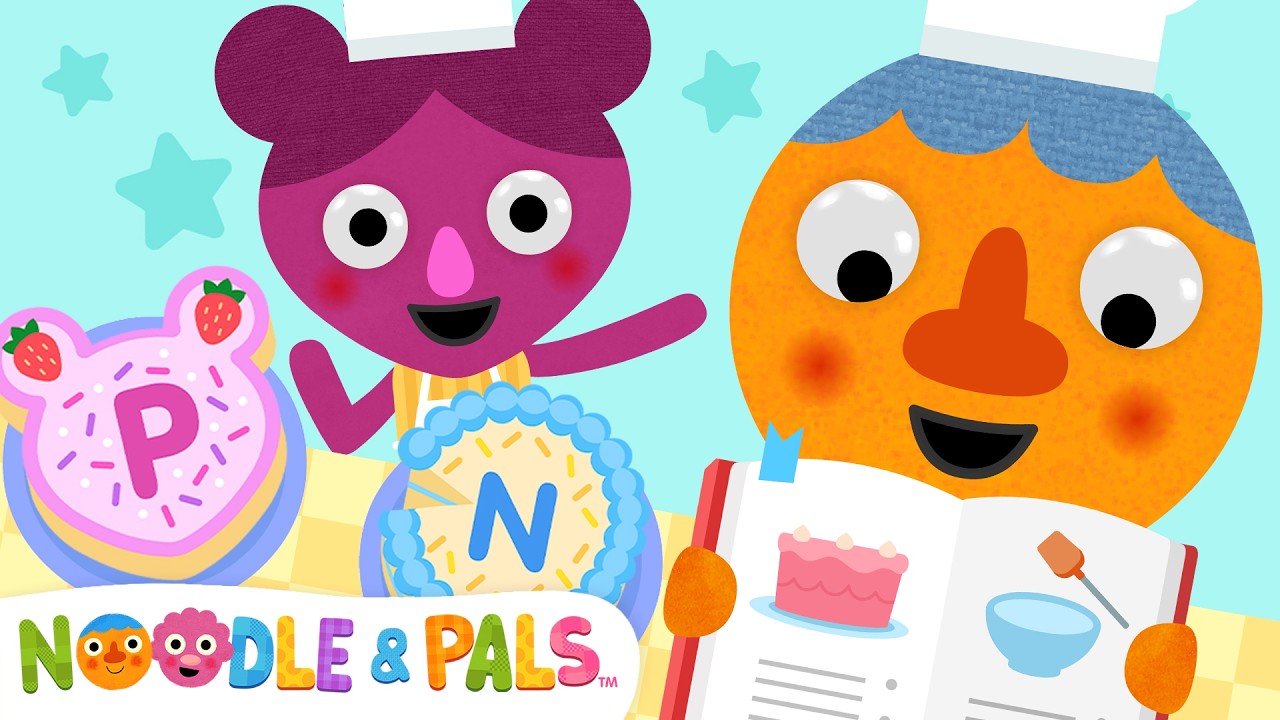 Pat-A-Cake 🎂 | Kids Nursery Rhymes | Bake A Cake And Review Letters with Noodle & Pals