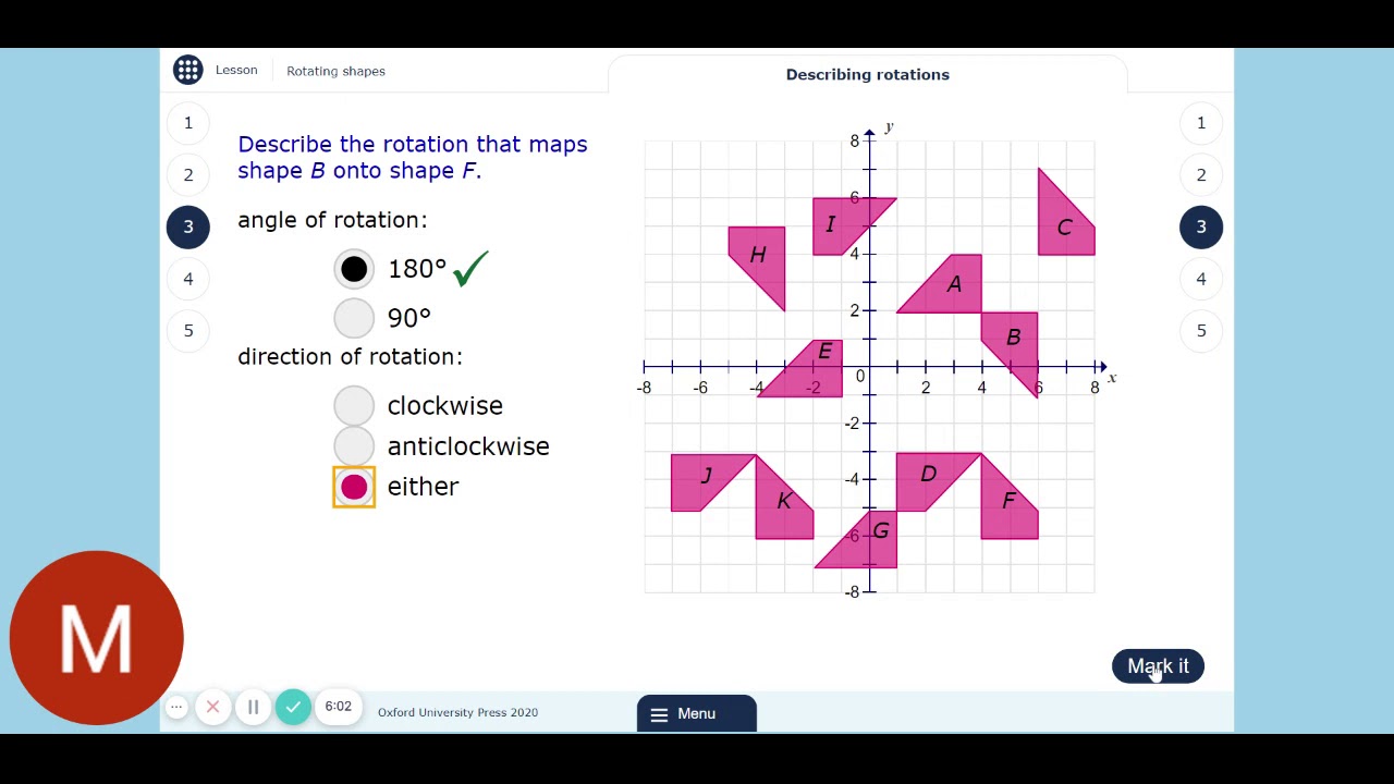 MyMaths Lesson   Rotating shapes