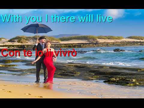 Learn Italian with words by Andrea Bocelli's song Con Te Partiro Time to Say Goodbye Italian Englis