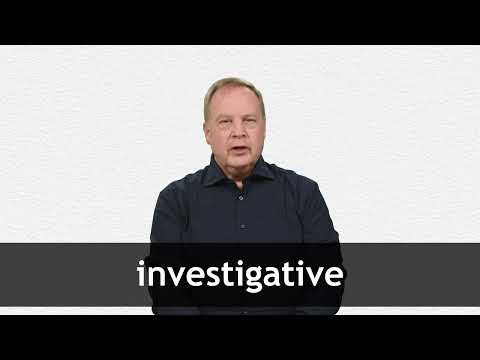 INVESTIGATIVE definition and meaning | Collins English Dictionary