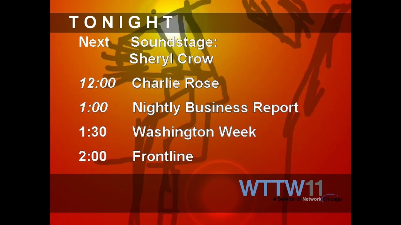 PBS Schedule Bumper (2005 WTTW-TV; Version #3)