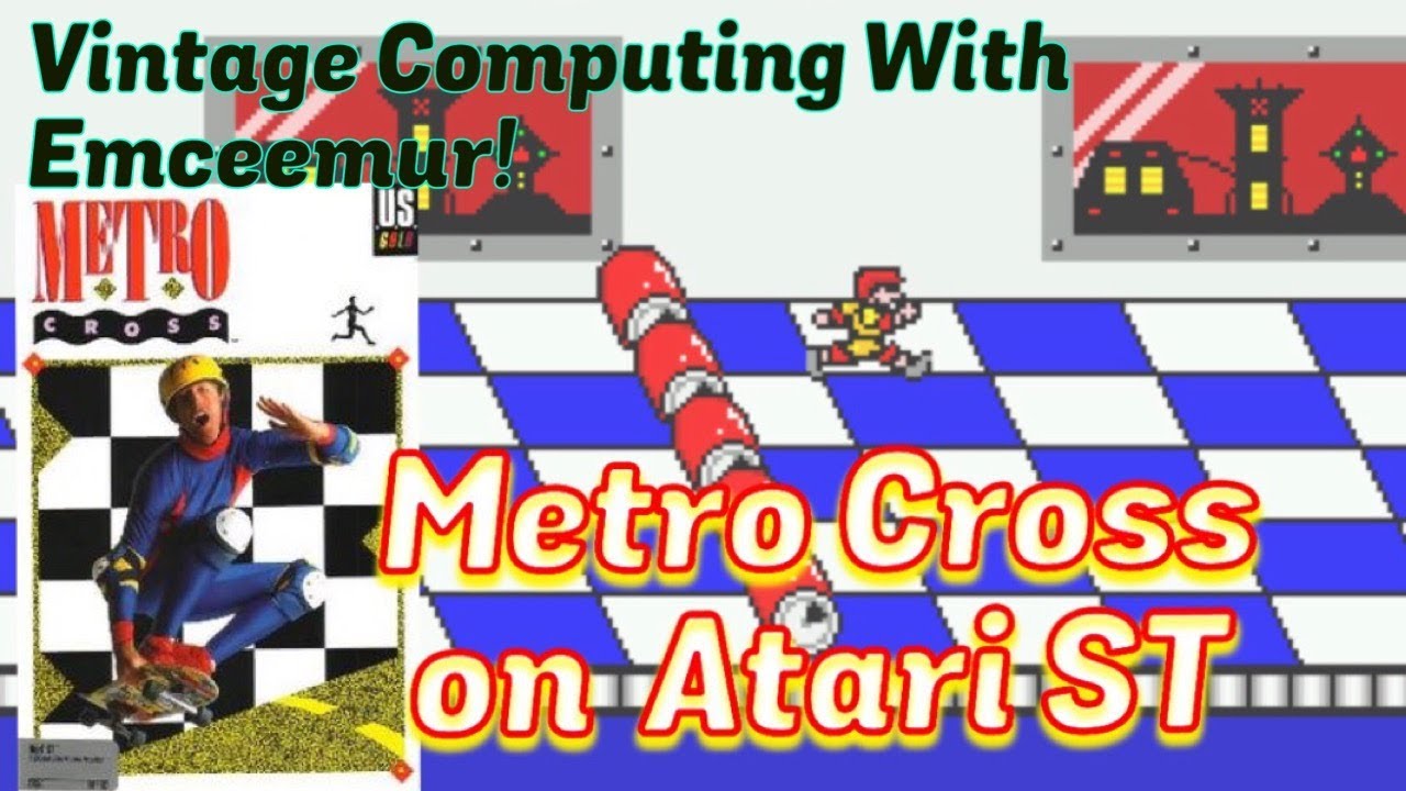 ATARI 1040 ST, Vintage Computers, Vintage Computing, Metro Cross - Emceemur
