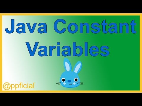Java Constants - Constant Variables using Keyword Final - Java Tutorial - Appficial