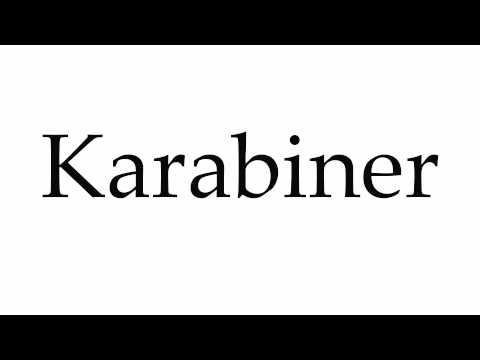 How to Pronounce Karabiner