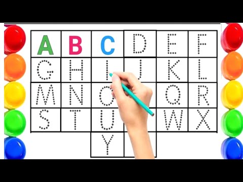 Tracing A to Z Lowercase Letters | ABC Phonics Song | Toddlers Learning | A - Z Alphabet Letters