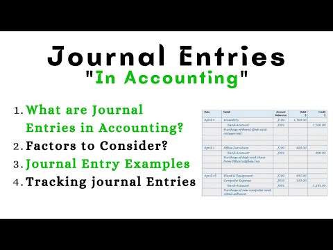 What is journal entry in accounting