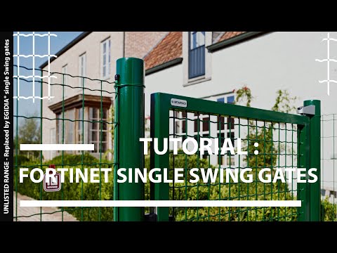 How to install Fortinet single swing gates | Betafence