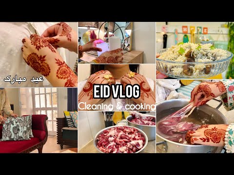 Eid vlog 2025 | cooking & cleaning | lamb yakhni palao