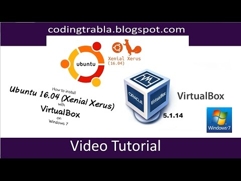 How to install Ubuntu 16.04 with VirtualBox on Windows 7 byVS