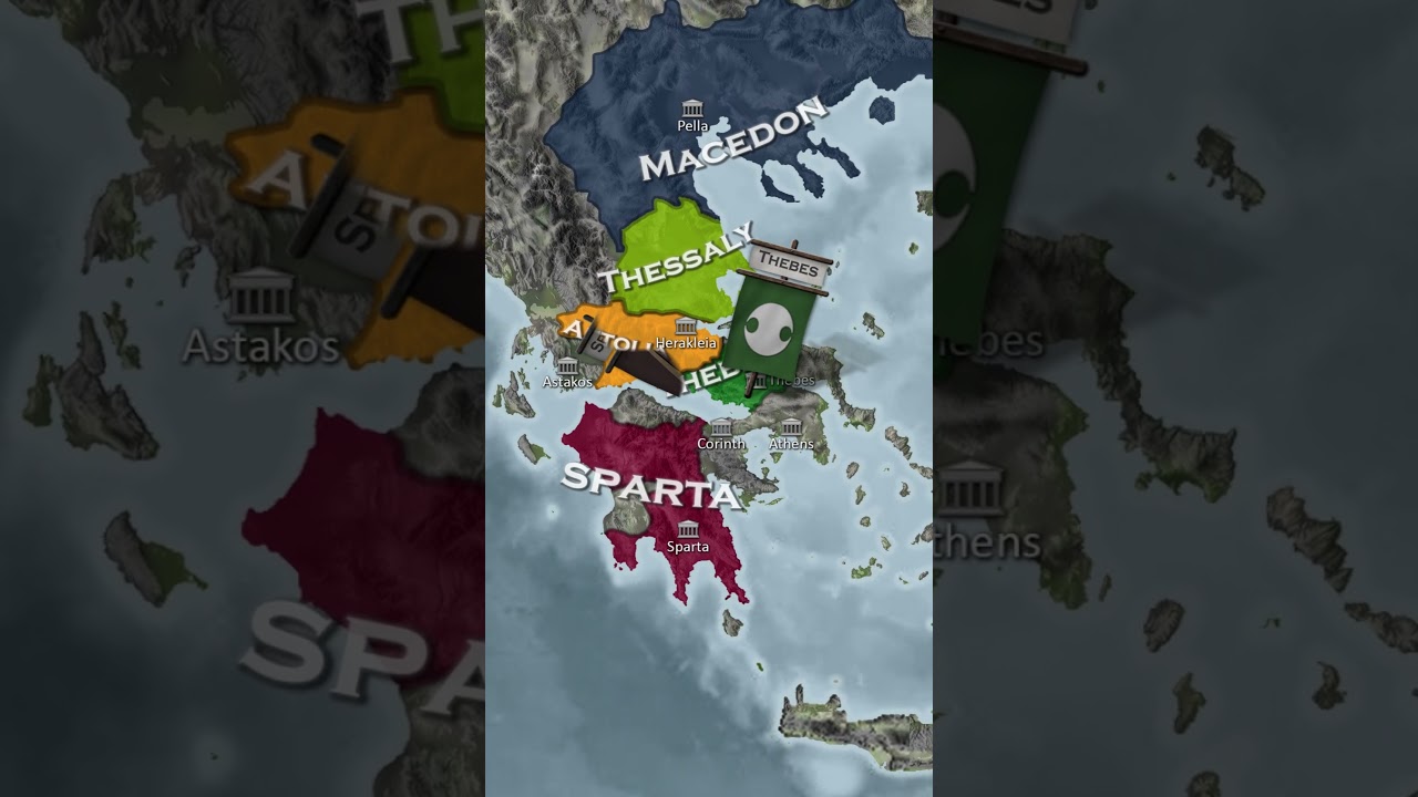 Why did Sparta Collapse? #history #sparta #ancient #map