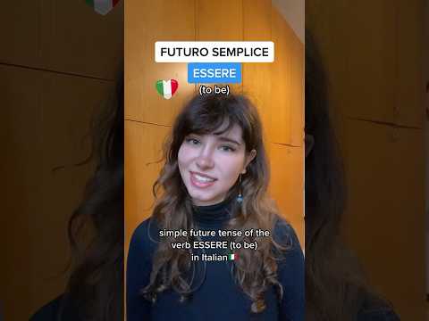 Let’s conjugate ESSERE (to be) in the simple future tense #italiangrammar #italianverbs #italian