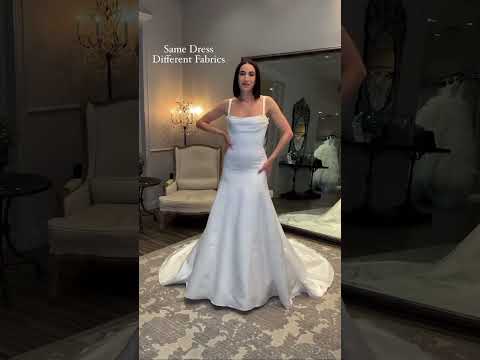 Same Ines Di Santo Wedding Dress, Different Fabrics