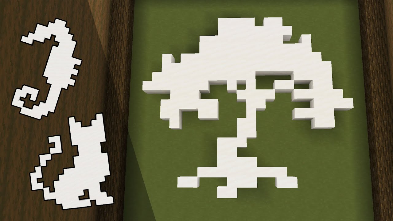 Pixel Art Wall Designs | Minecraft Tutorial