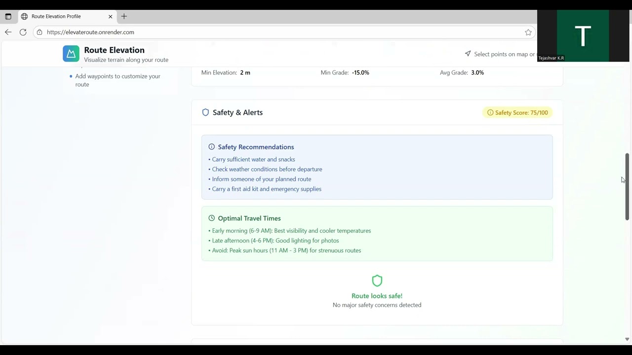 ElevateRoute-Google Maps Platform-Devpost