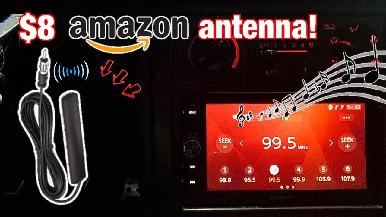 Installing & Testing Amazon Hidden Car Antenna!!