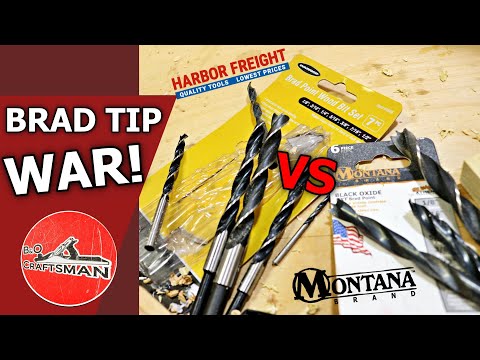 Comparing Harbor Freight and Montana Brand Brad Drill Bits