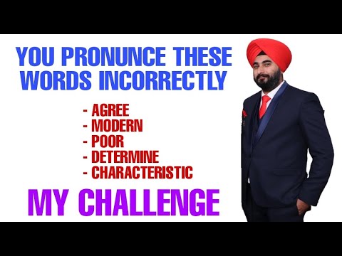 How To Pronounce Characteristics, Agree, Poor, Determine And Modern Correctly | #RamanIelts