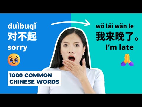 Beginner Chinese Vocabulary (20 Words 40 Sentences) Lesson 01