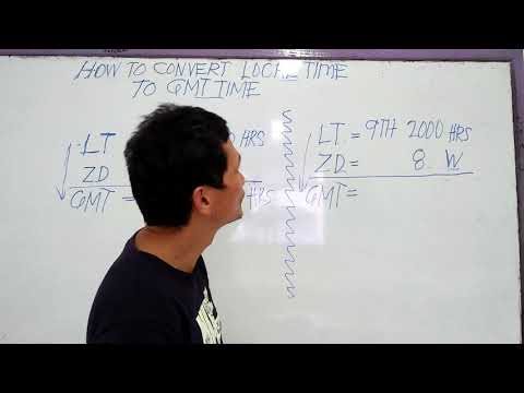 HOW TO CONVERT LOCAL TIME TO GMT TIME