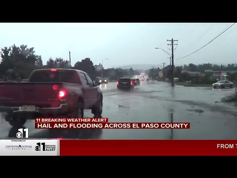 Summer storm causes hail and flooding across Colorado Springs