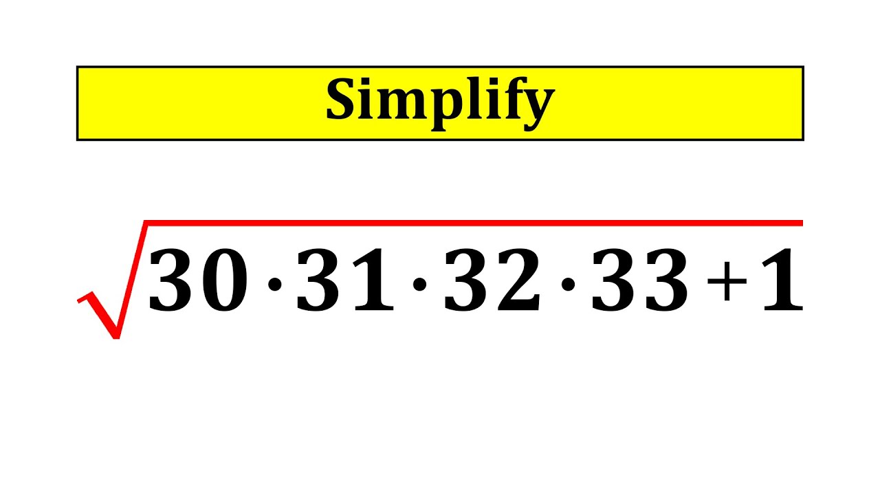 A Nice Square Root Math Simplification | How to solve?