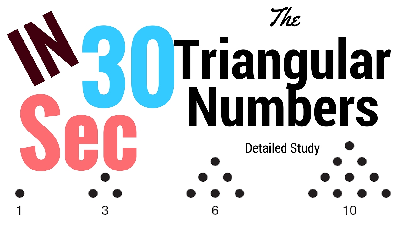 How to solve triangular number problems