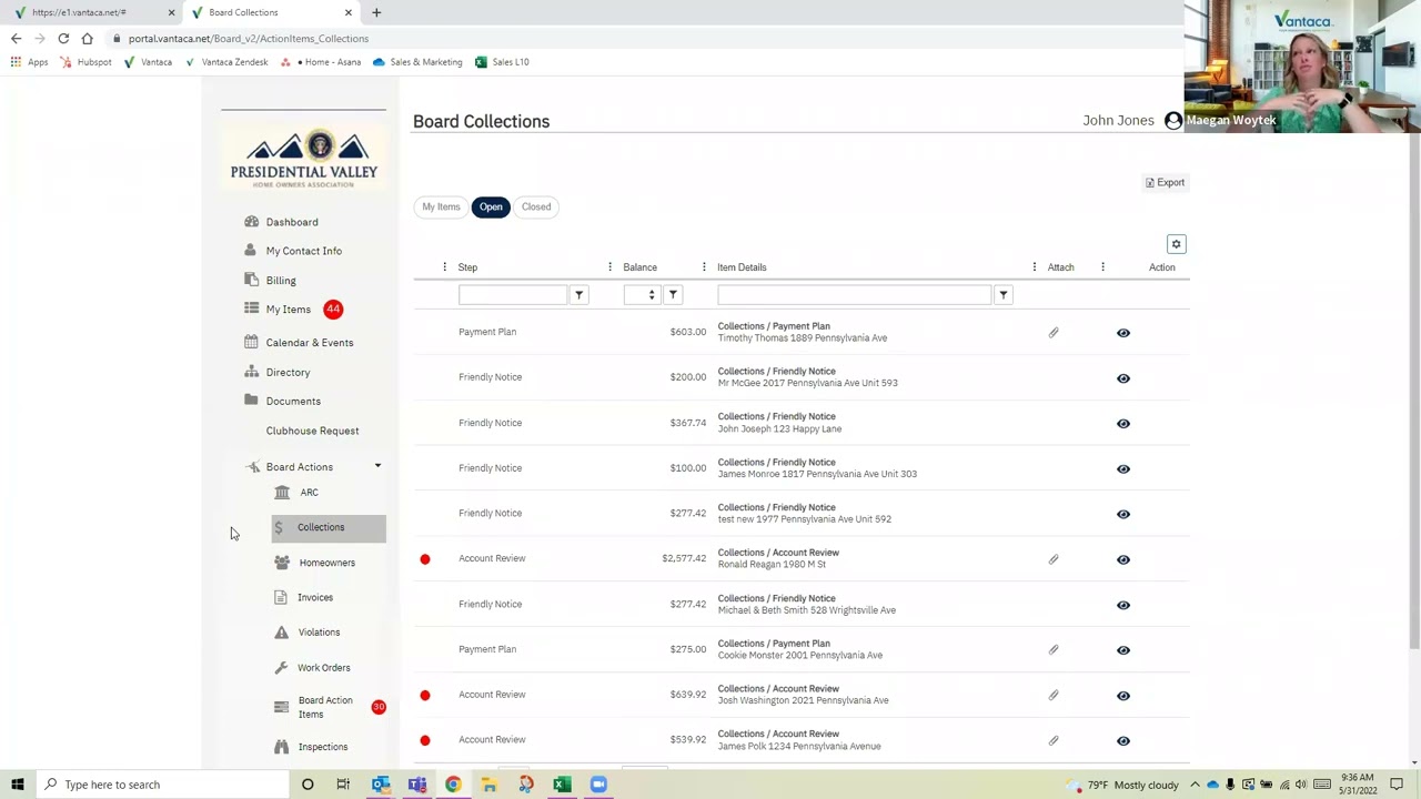 Vantaca Portal Demo