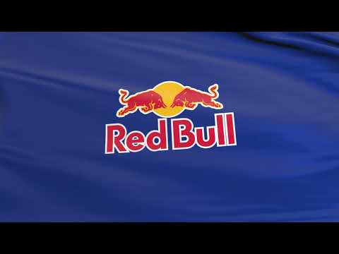 Red Bull flag - Waving flag | Motion background| Royalty Free