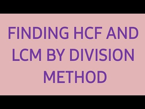 finding hcf and lcm by division method with examples / lcm and hcf of 50 and 60, also 12,15,21 .