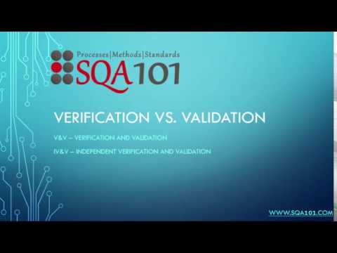 Validation vs Verification